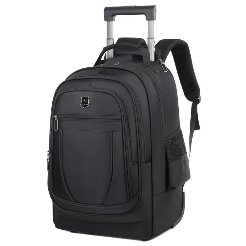Traveling Luggage With Trolley and Backpack Features Nylon Laptop ...