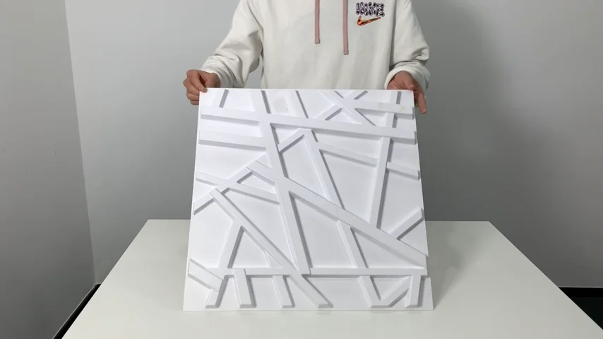 Udk Pvc Triangle 3d Wall Panel For Interior Wall Decoration Easy To ...