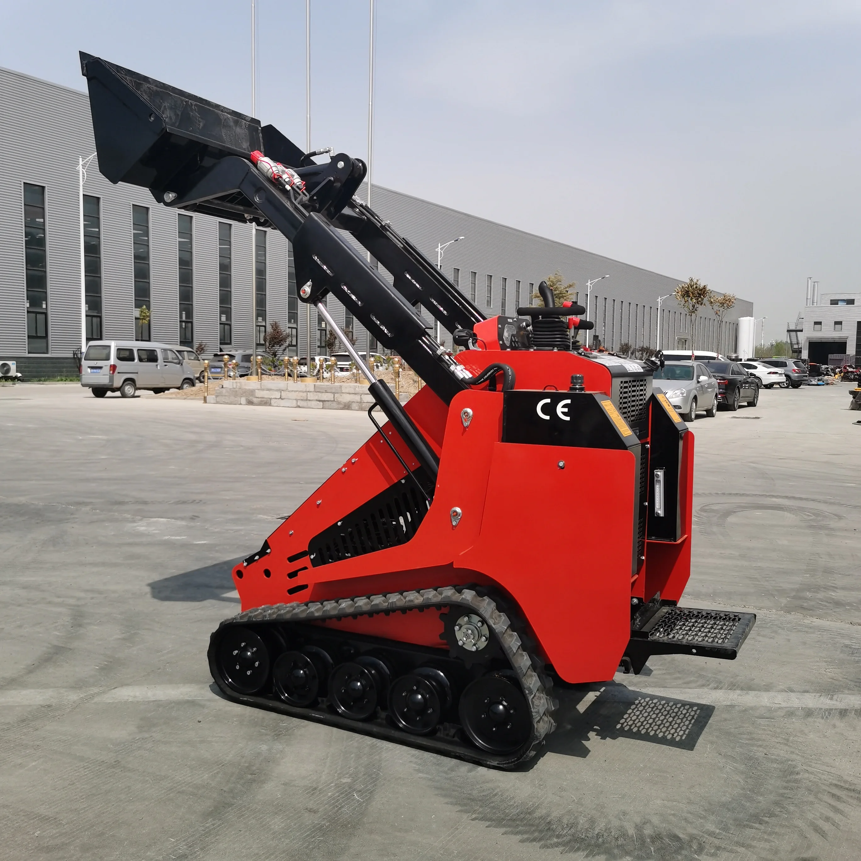 Chinese HT530 Mini Skid Steer Loader - Stump Grinder with Track