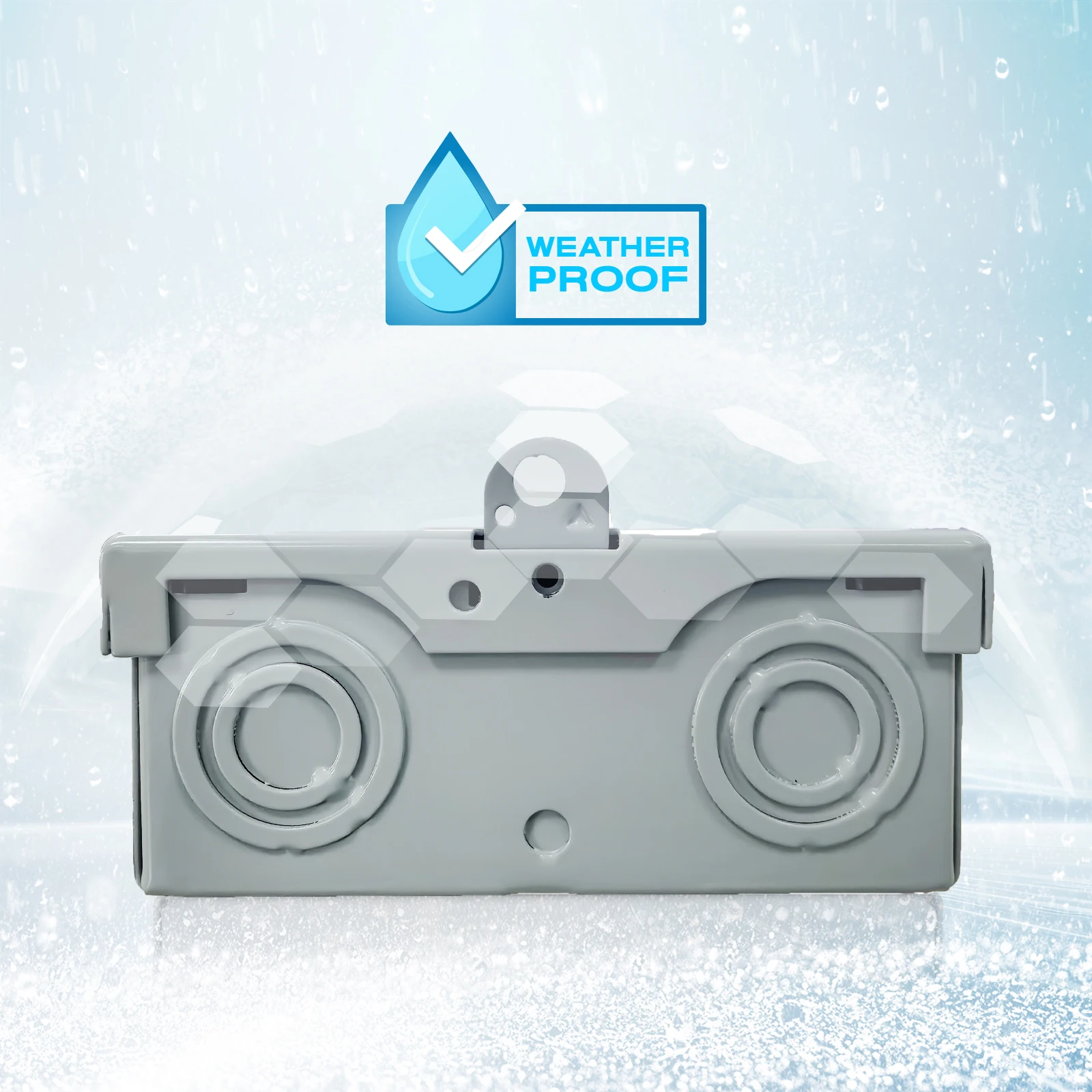 Barep 60a 240v No Fused Weatherproof Safety AC Pull Out Metal ...