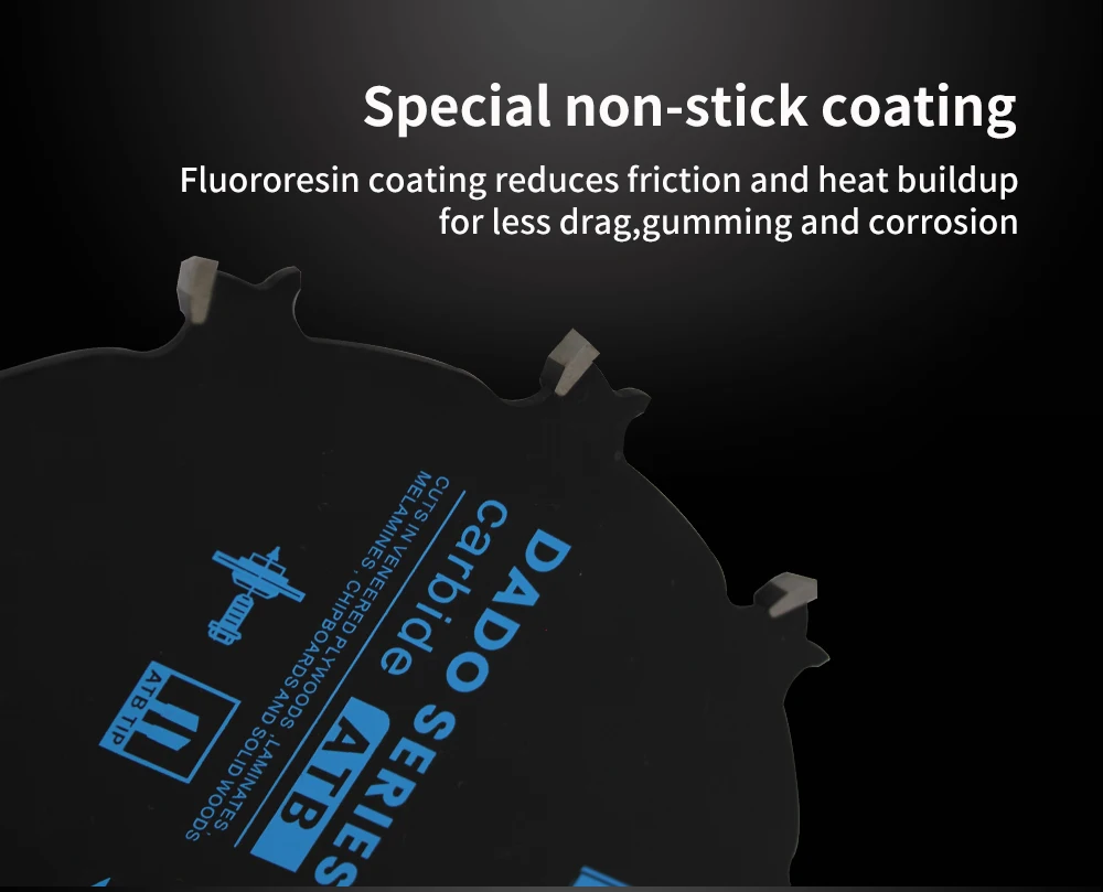 Hojr Dado Blade Set Circular Saw Blade 8-in 12-tooth Tungsten Carbide ...