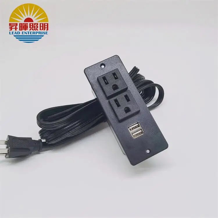Flush Mounted Socket - Multi Way Power Extension USA
