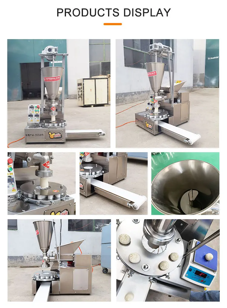 Full Automatic Steamed Stuffed Bun Baozi Momo Maker Machine Momo Making ...