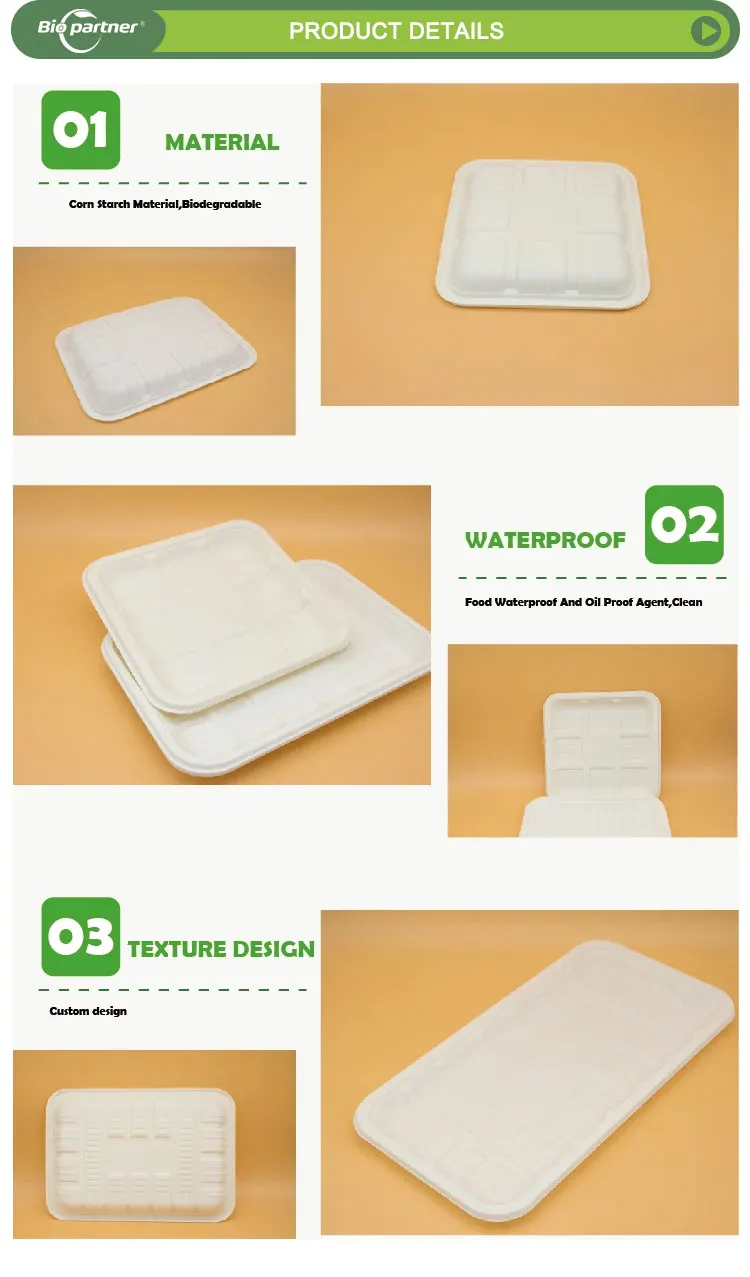 Wholesale Frozen Chicken Plastic Corn Starch Food Packaging Tray ...