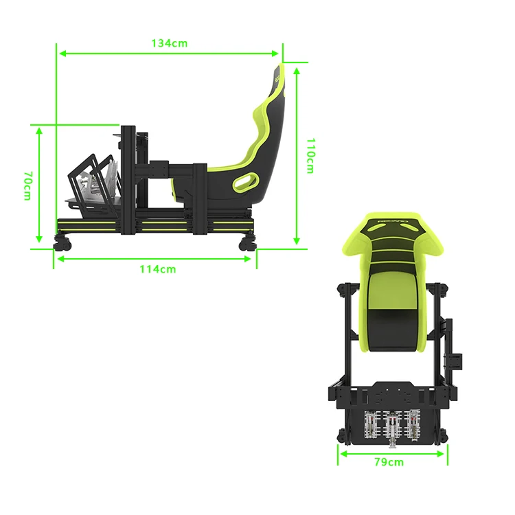 DIY Sim Racing Rig with Aluminium Profile & Wood Plans