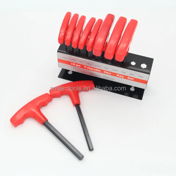 Manufacture Allen Key T Type Wrench Tool Set With Plastic T-handle ...