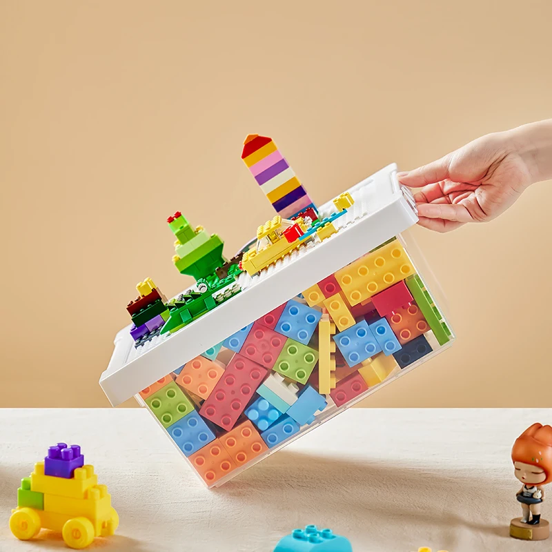 Creative Custom Building Block Storage Box Toys Organizer Kids Lego Box ...