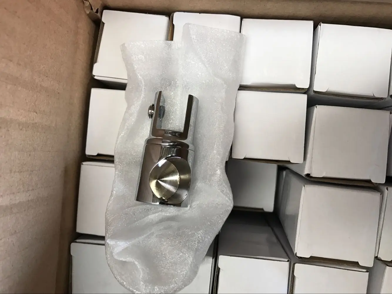 19mm Single Hole Pipe Connector Shower Door Fixing Pipe Fitting Holder ...