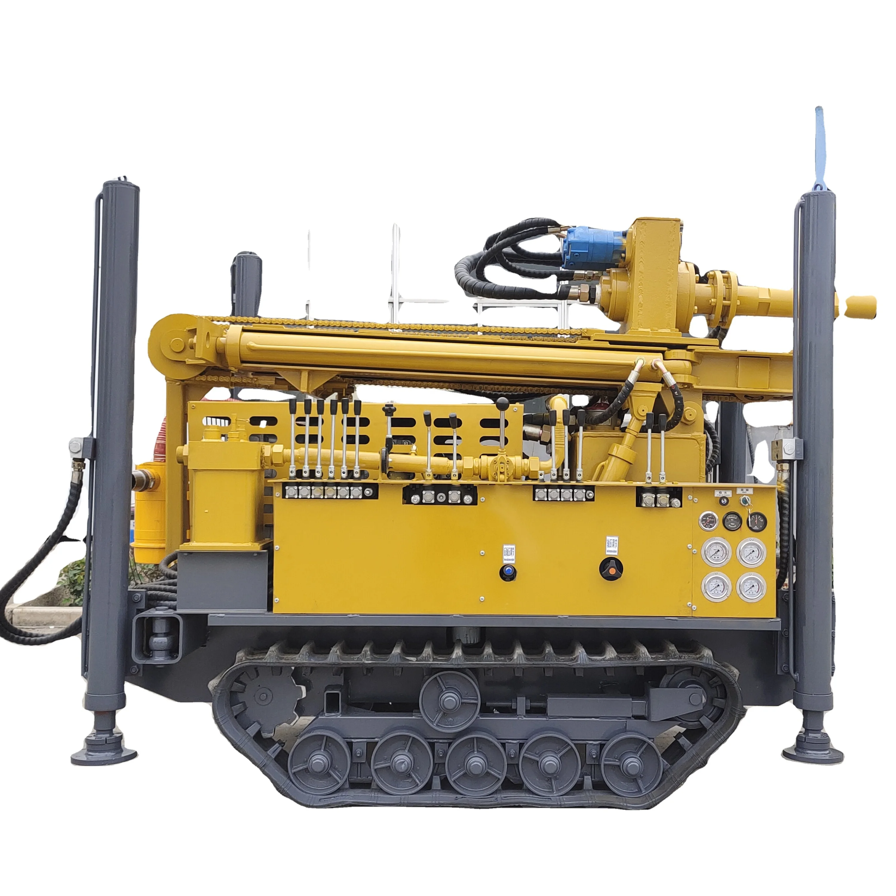 perforadora de pozos de agua portable 180m, 200m, 300m, 350m, 600Meters Steel Crawler Mounted ...