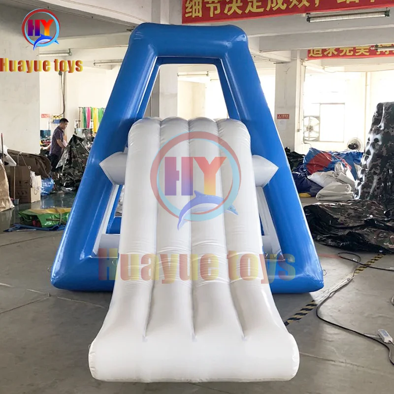 Outdoor Play Floating Inflatable Water Slide with Catapults for Home ...