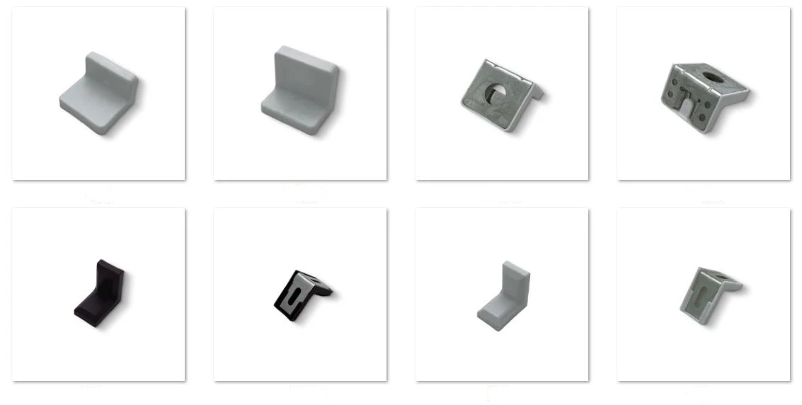 Plastic Right Angle Corner Brackets for Furniture Cabinets