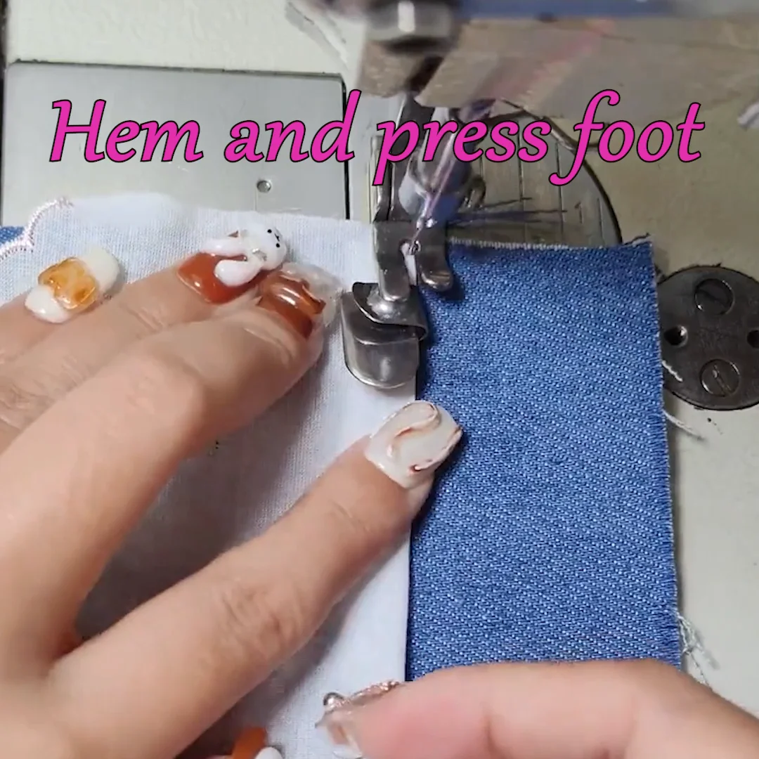 Industrial Sewing Machine Single Hem Loose Edge Roller Placket Zipper ...