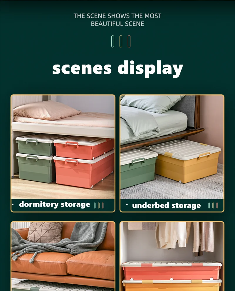 OEM/ODM Xingyou Large Capacity Underbed Storage Box Buckled Under Bed ...