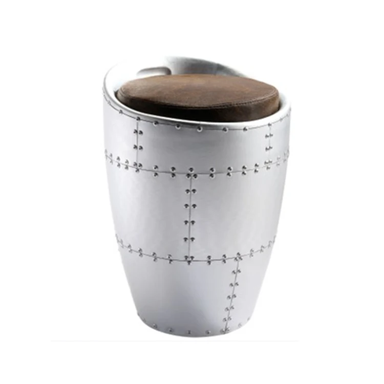 Aluminum Stools Spitfire Aviation Loft Aluminium Bar Stool Chair ...