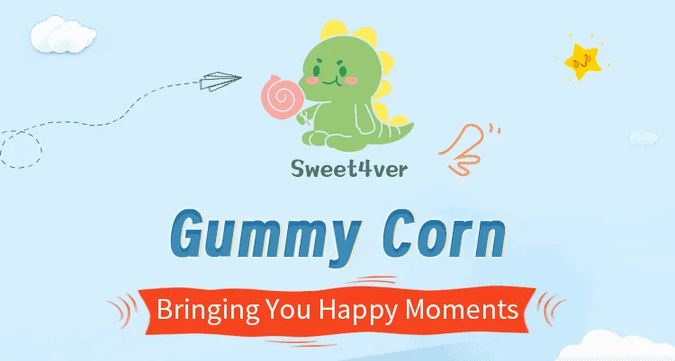 Corn Candy Fruit Flavored Gummy Halal Candy Gumdrop Children Like High ...