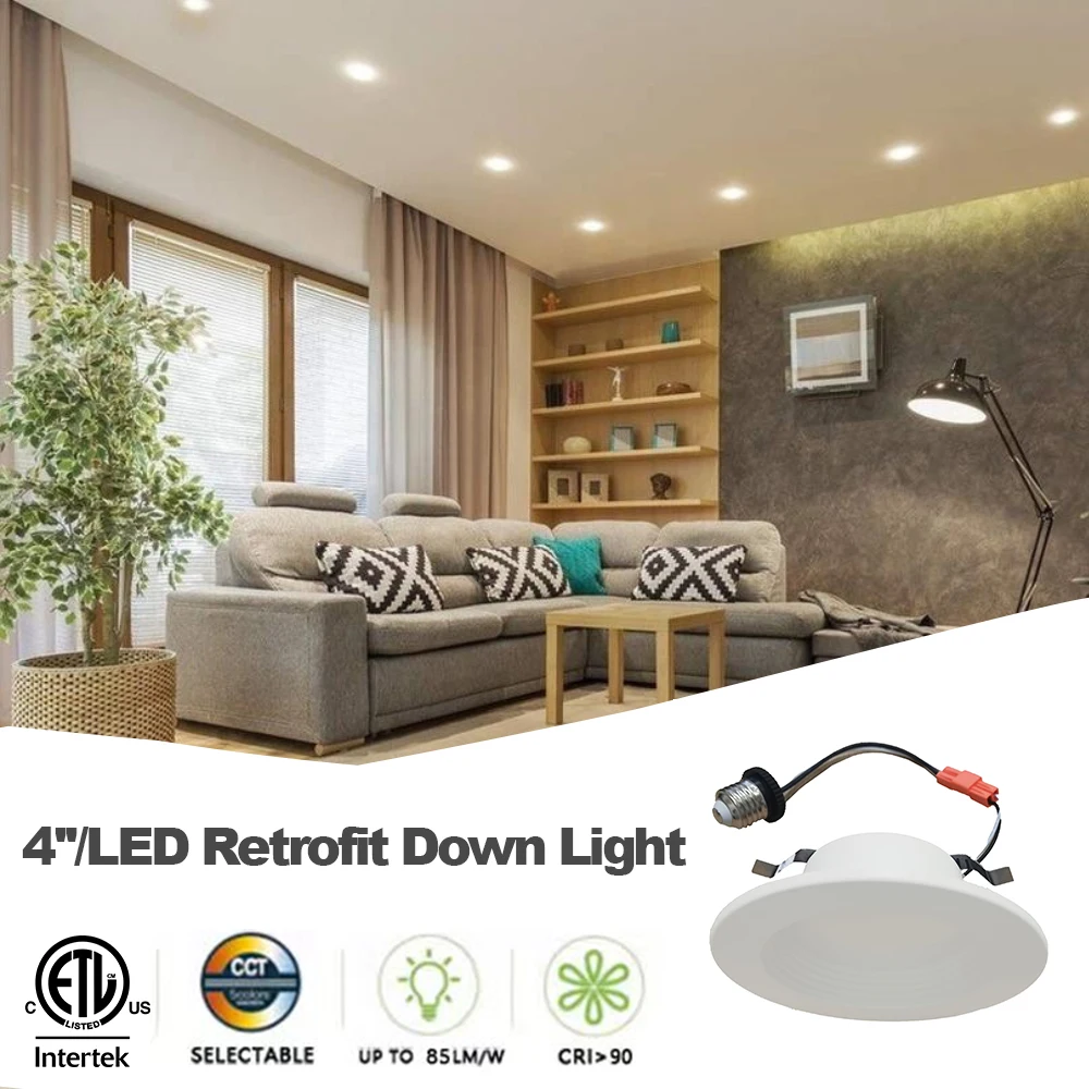 4Inch 6Cct Ceiling Dimmable Smd Etl Flush Mount Panel Light Led ...