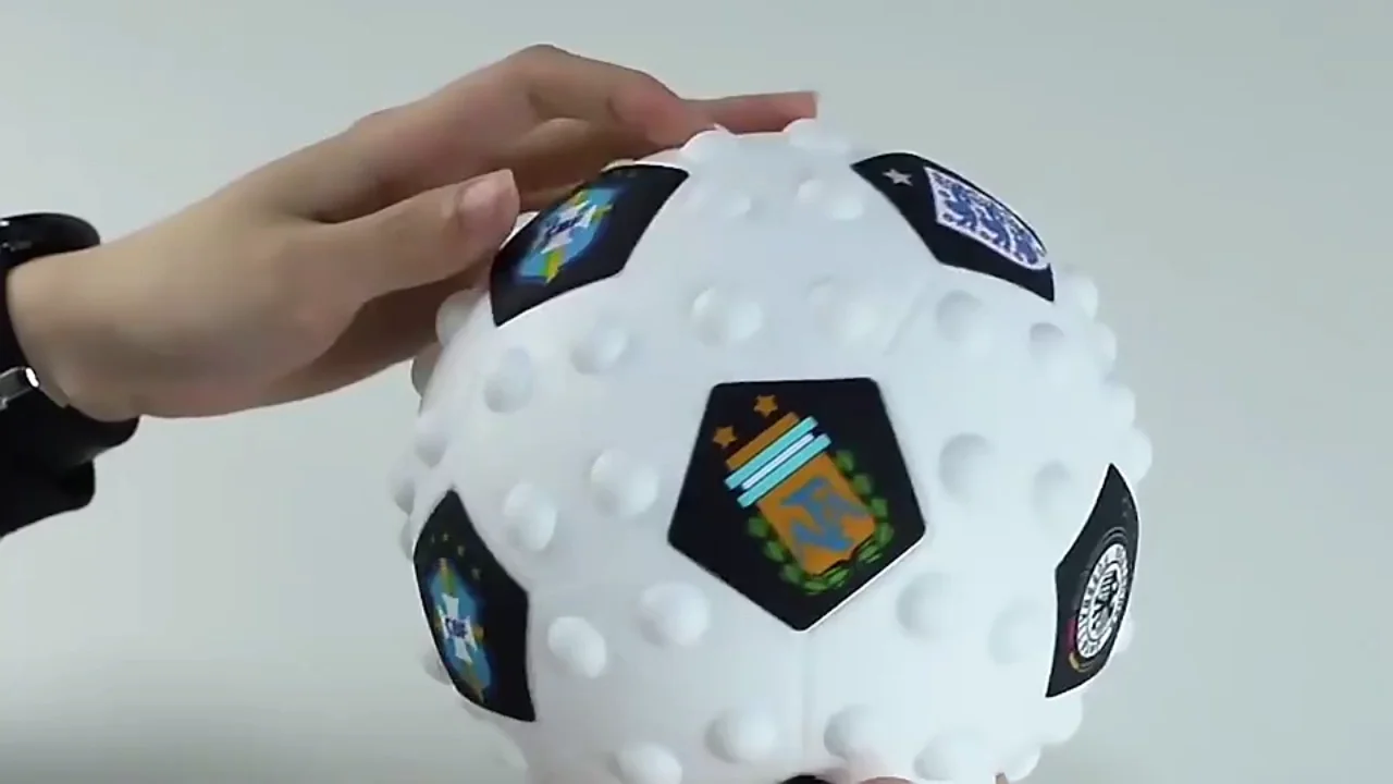 3d Rainbow Educational Fidget Toy Stress Ball Popping It Football ...