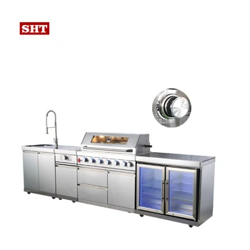 Stainless Steel Modular Outdoor Kitchens Sink Portable Glossy Kitchen ...
