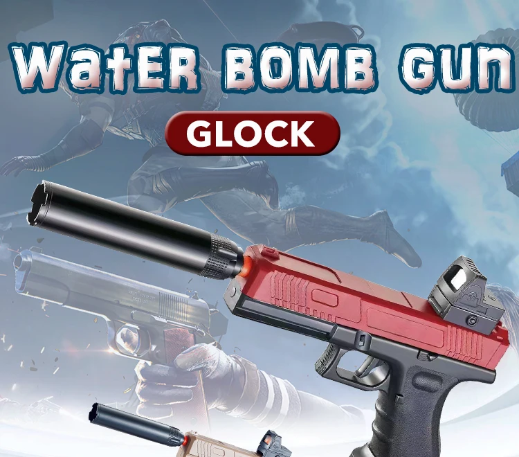 Fully Automatic Gel Water Gun Pistol Ammo Orbie Electric Splatter Ball ...