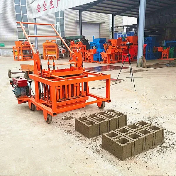Diesel Engine Lego Concrete Block Cement Hollow Brick Maker Machine ...