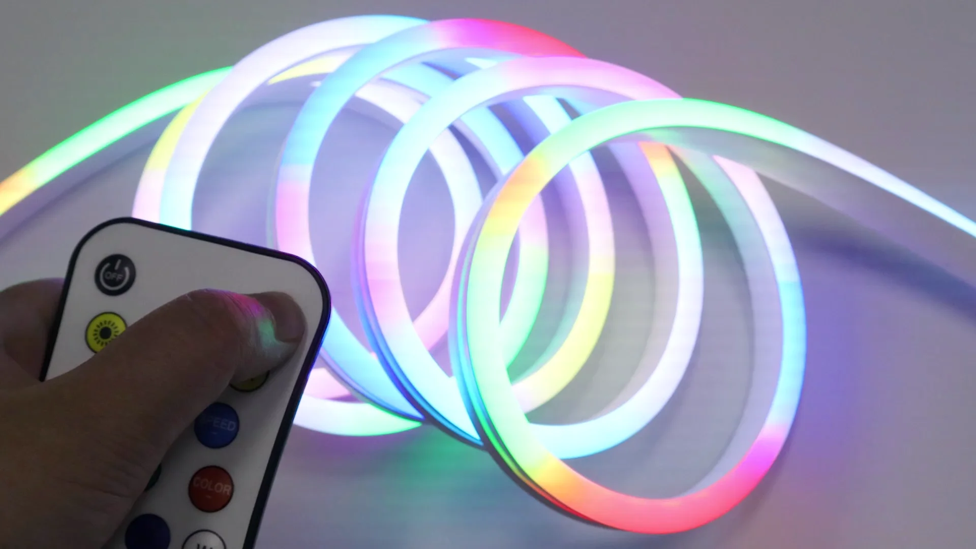 Rgb Neon Strip 8x16mm Led Neon Strip Kits App Control Waterproof Ip67 ...