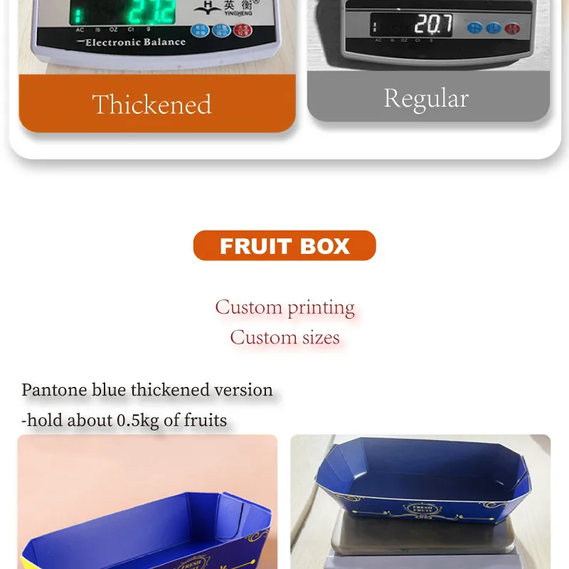 Compostable Fruit Punnet Tray Cardboard Packaging for Fruit Dragon ...