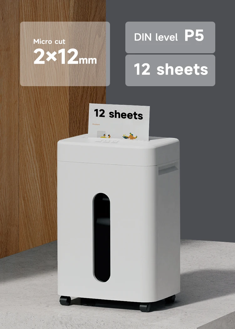 Hot Sales 12-sheet Micro Cut Paper & Mail Shredder 33l Paper Shredder ...