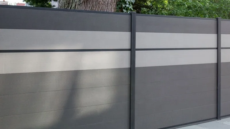 Terrace Privacy Fence Easy Installation Wood Plastic Composite Fencing ...