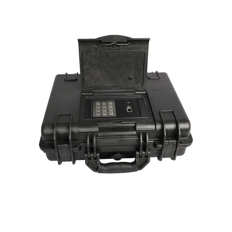 443414 Iris Fingerprint Safe Case Smart Safety Case Biometric Lockbox ...