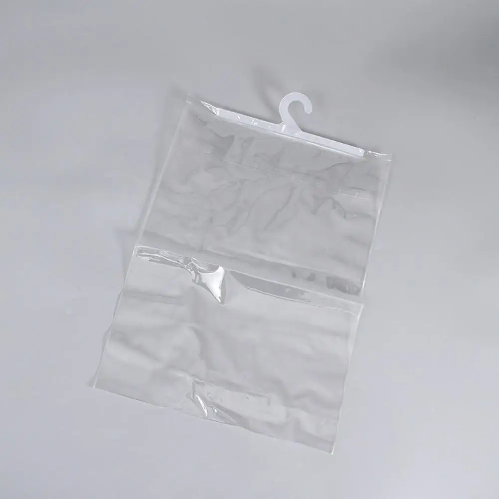 Custom Transparent PVC Packing Bag with Plastic Hanger