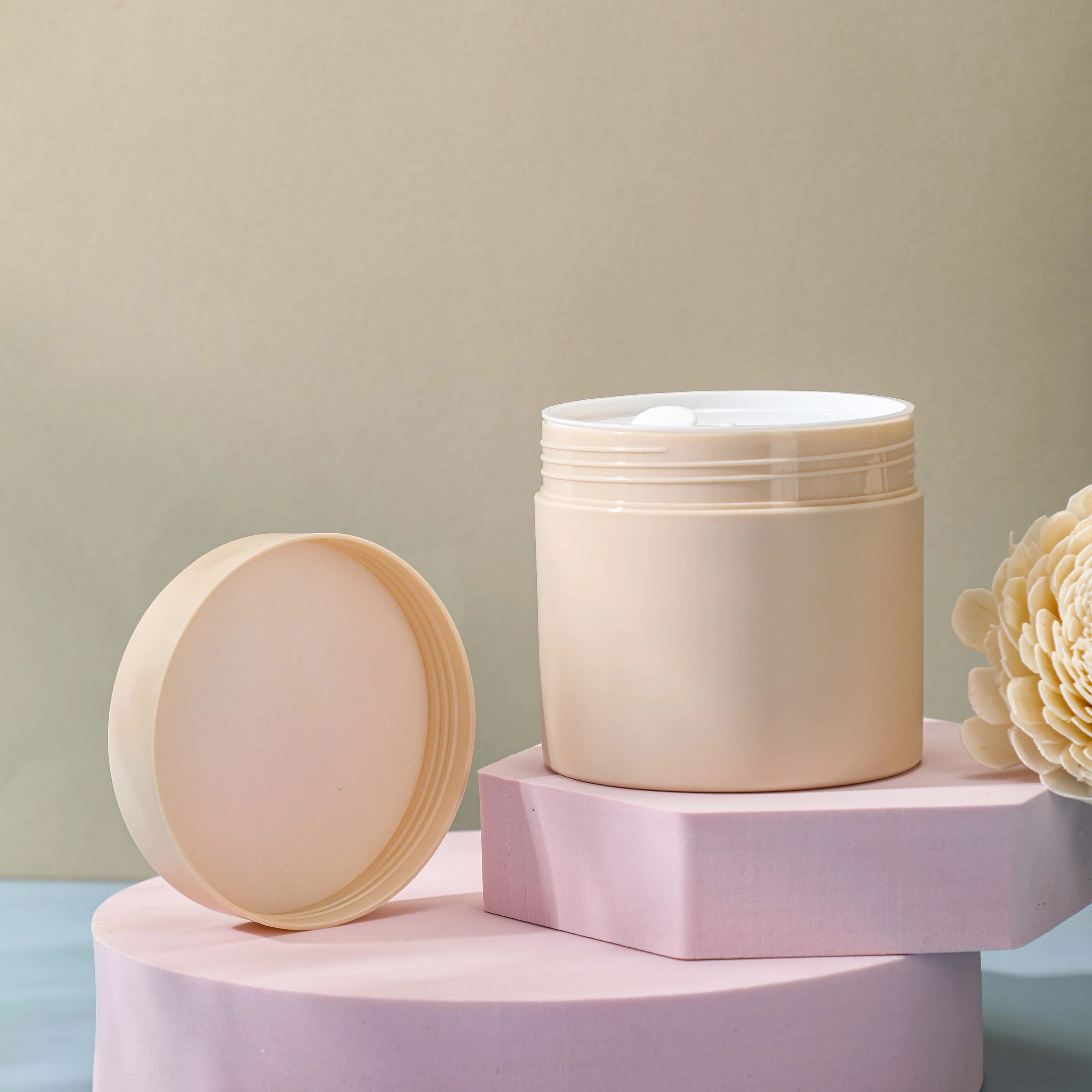 Empty Pcr Pet Recyclable Cosmetic Container 50ml 150ml 250ml 500ml Matt ...