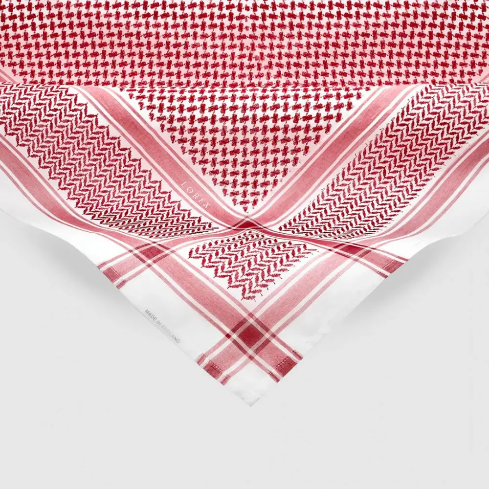 High Quality Red Shemagh Jacquard Head Scarf Cotton Arab Muslim Men ...
