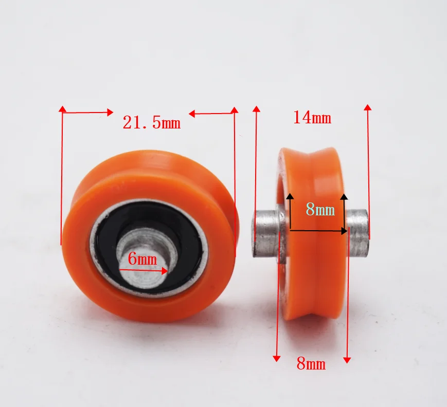 V Groove Plastic Pulley Cable Pulling Rollers for Curved Shower Doors