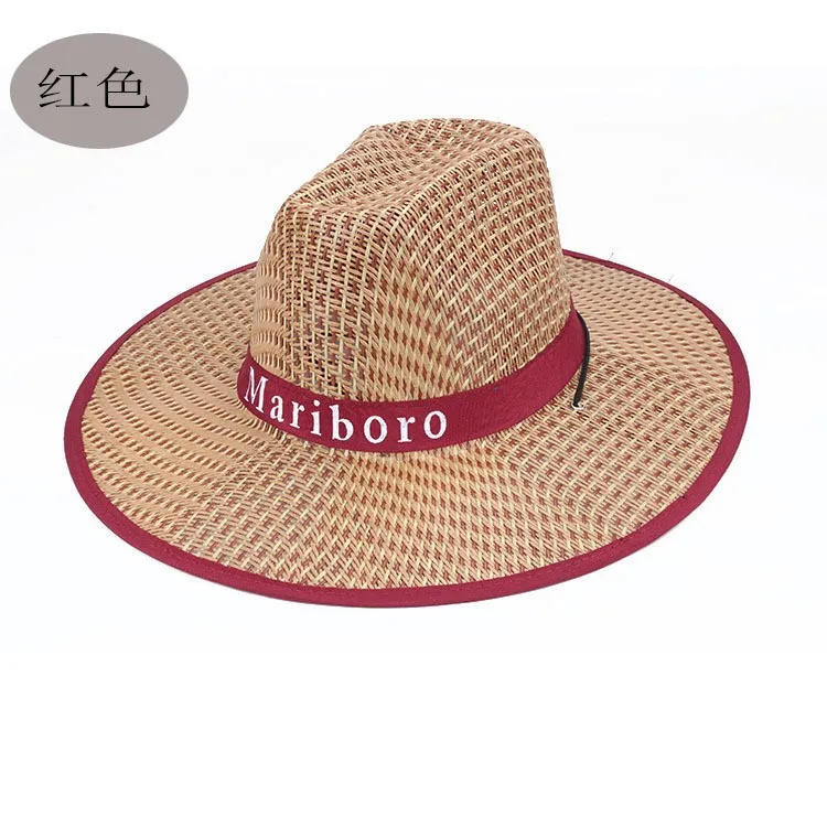 Custom Summer Natural Straw Hat With Logo - Buy Straw Hat,Beach Sun ...