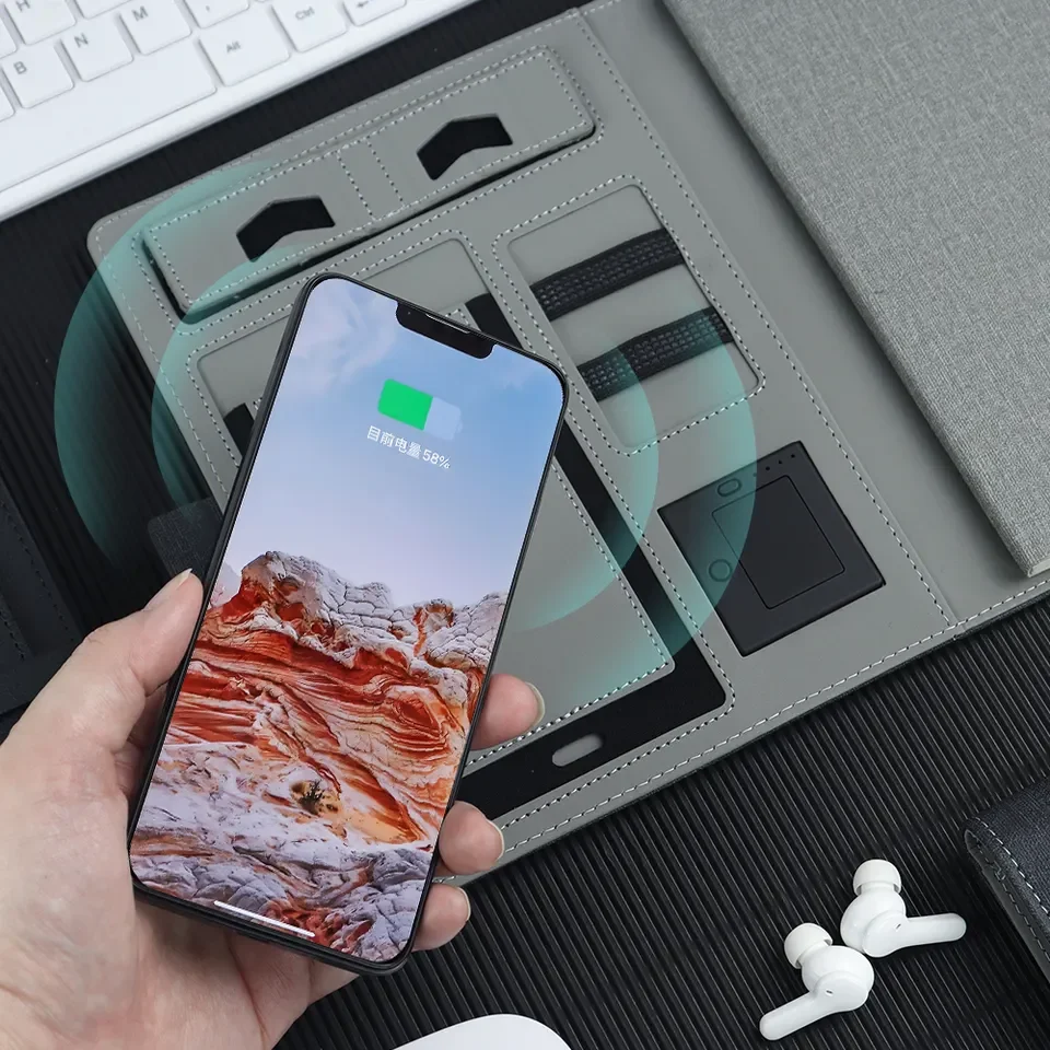 Custom A5 Planner with Smart Wireless Charging Notebook