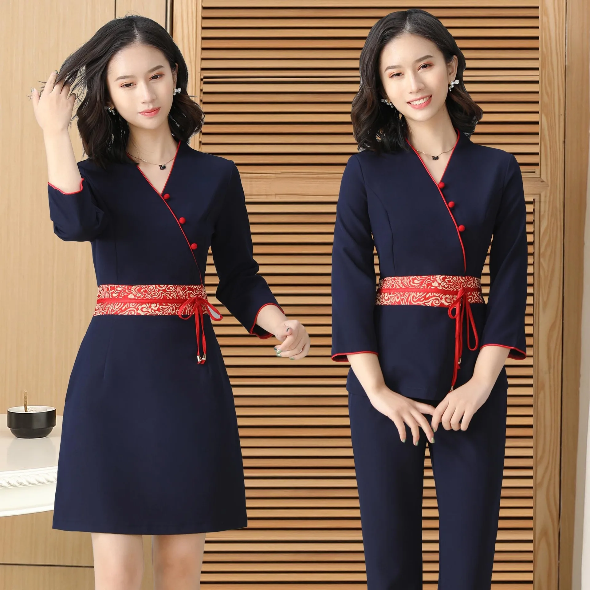 Fashion Medical Uniforms Workwear Professional Beauty Salon Uniforms ...
