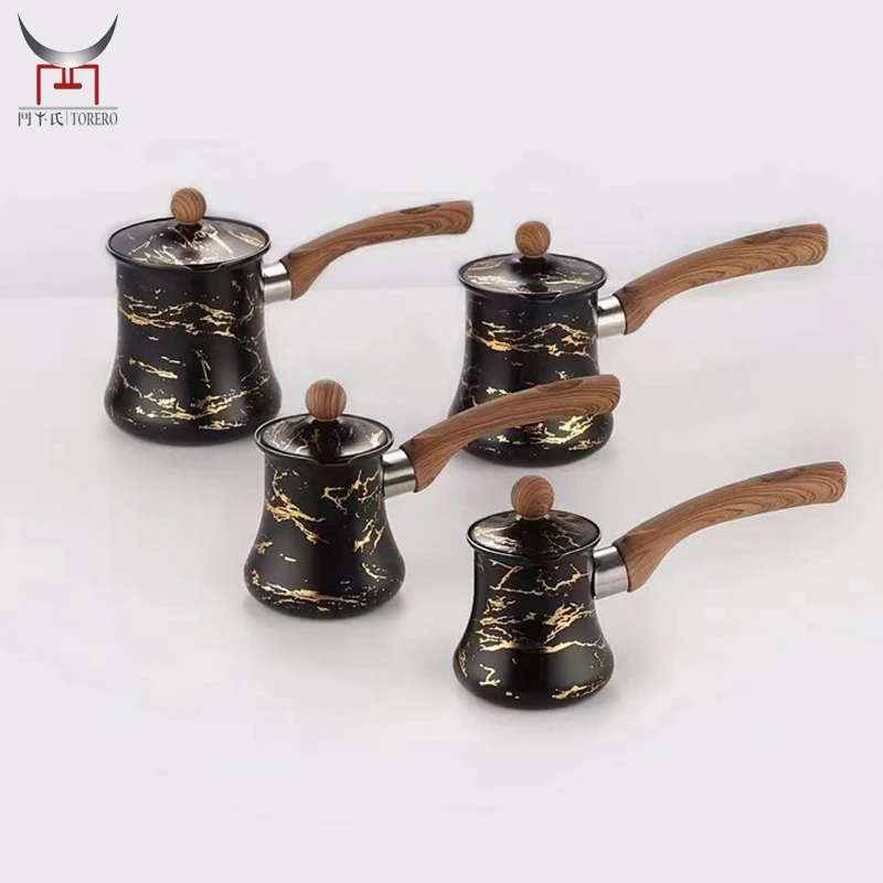 Luxury coffee cooking serving pots stainless steel milk pot arabic ...