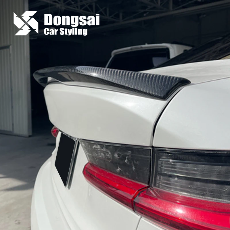 MP Style Dry Carbon Fiber Rear Trunk Lip Tail Wing Ducktail Spoiler for ...