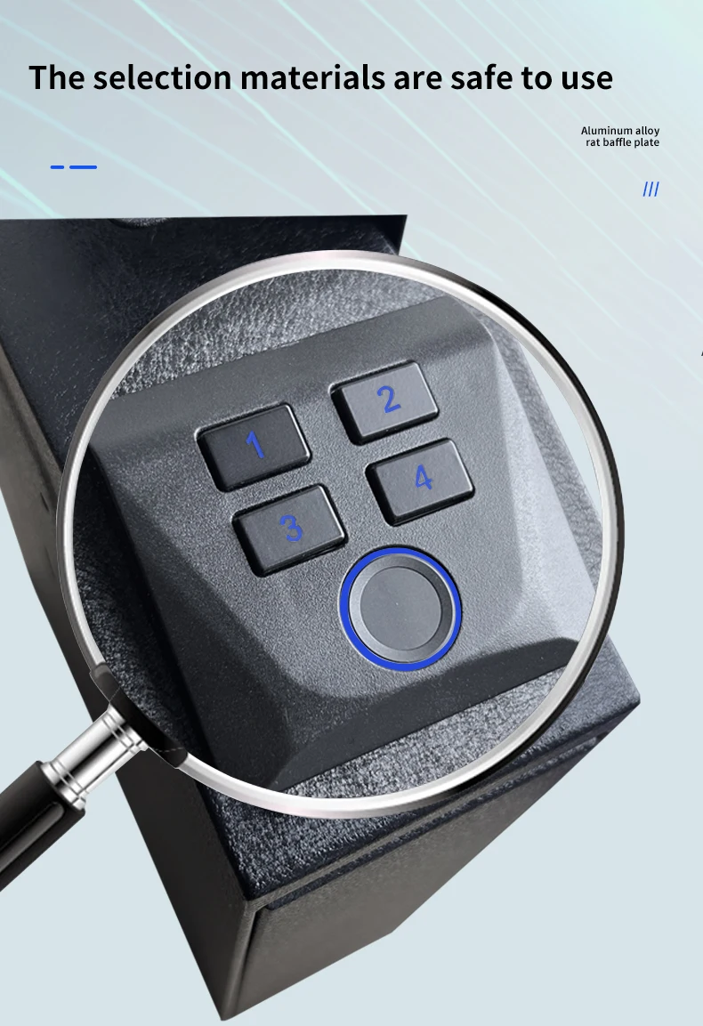 Automatic Pulling Hand Gun Safe Box - Biometric Fingerprint Lock, Steel ...