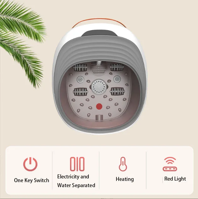 Foldable Foot Spa Bath Blood Circulation Collapsible Electric Shower ...