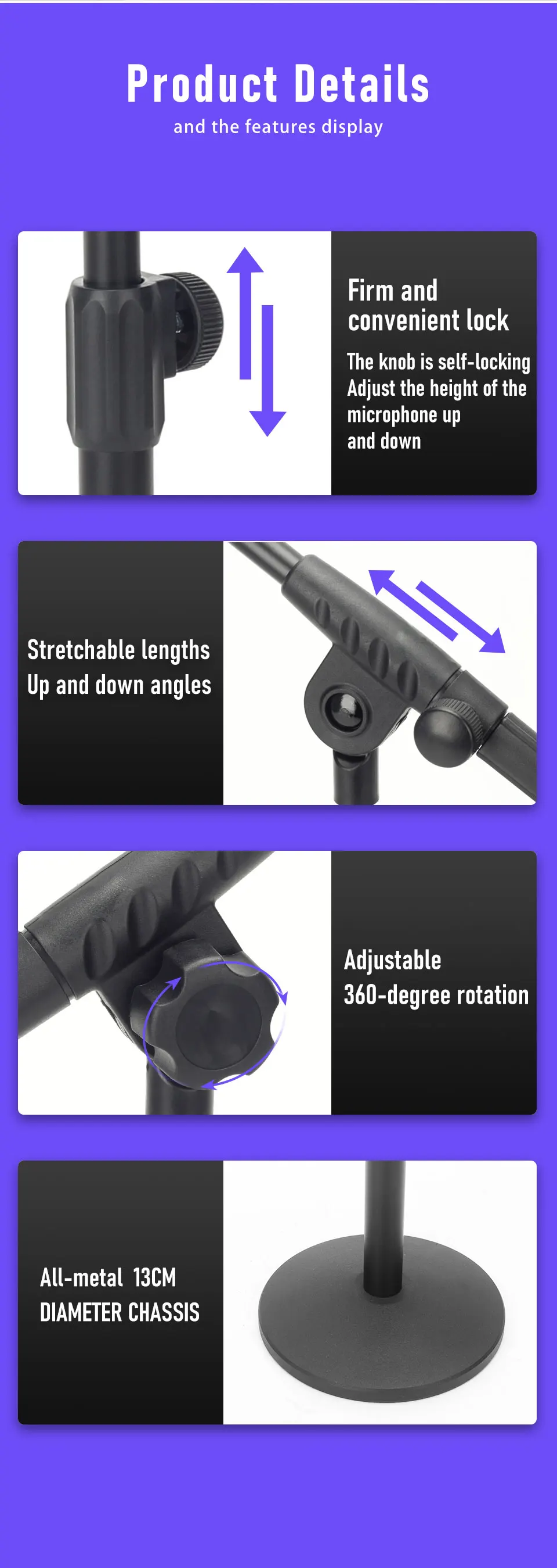 Q7 Desktop, Computer, Microphone Stand, Live Conference, Broadcasting ...