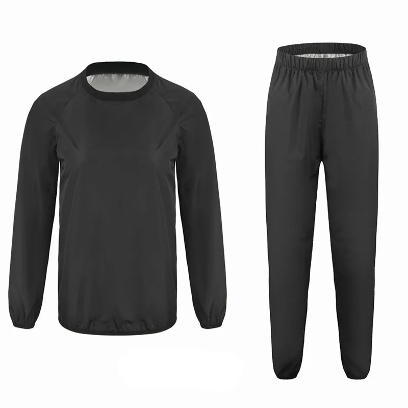 Men Body Slimming Sauna Suit Men's Women's Gym Wear Exercise Suit Sweat ...