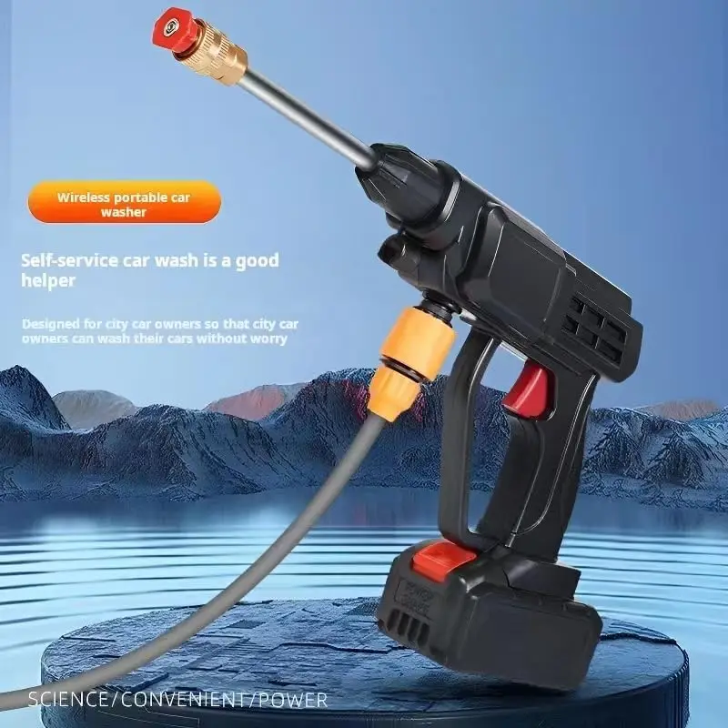 Powerful Mini Portable Electric Car Washer High-Pressure Washing Gun ...