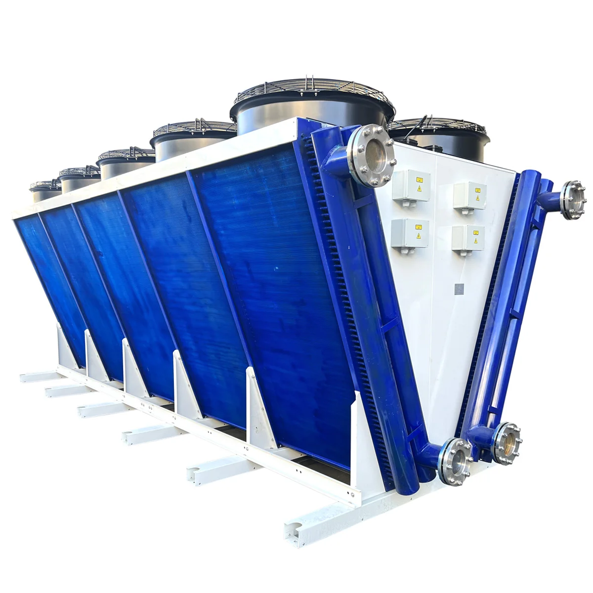 Aluminium Fin Dry Cooler with Fan Copper Tube Condenser Cooling System ...