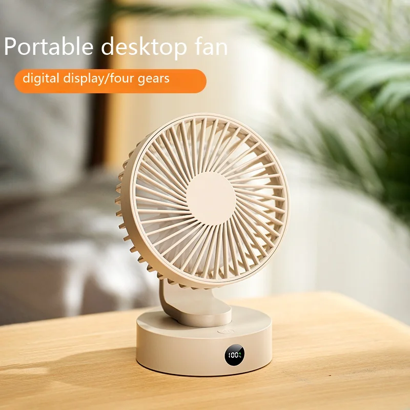 Portable Desktop Desk USB CustomTable Small Electric Rechargeable Fan ...