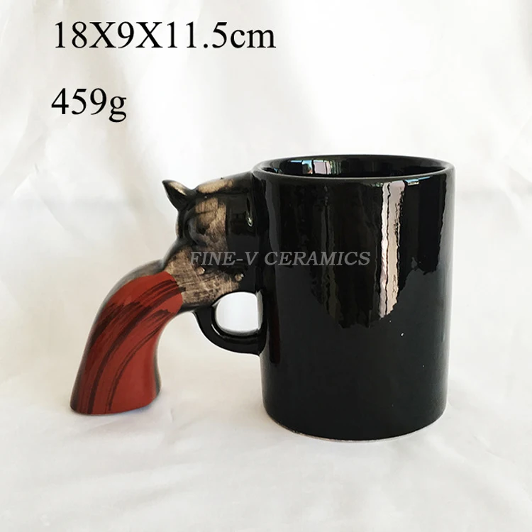 Custom Design Gun Pistol Shaped Ceramic Tea Coffee Cup Gun Mug| Alibaba.com