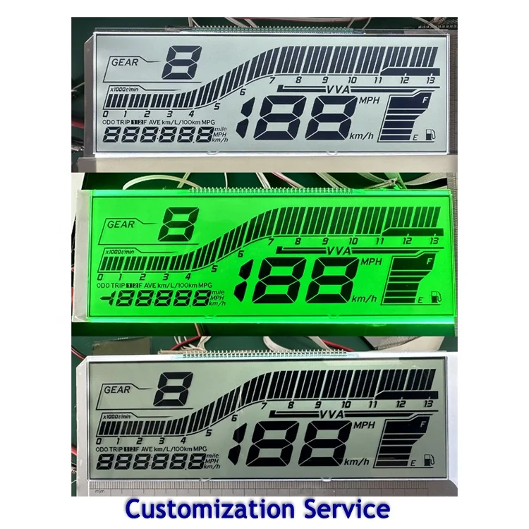 Factory Custom STN Blue LCD Speedometer Motorcycle LCD Display Electric ...