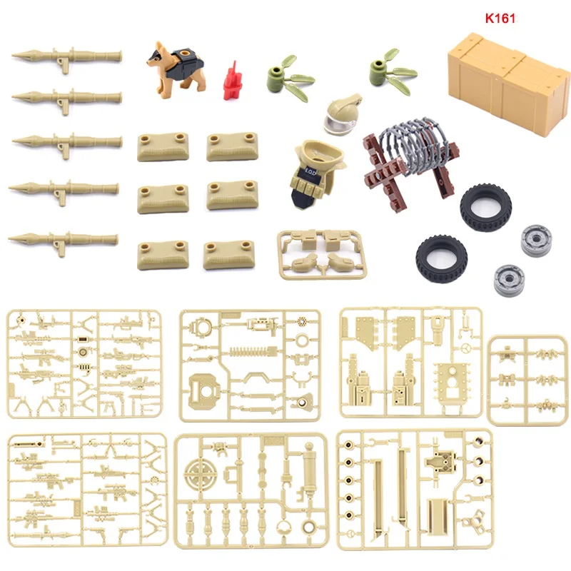 Military Army Weapons Set Swat Team Equipment Gear EOD Accessories ...