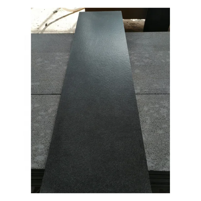 Black Basalt Tile Paver Sandblasted Brushed Honed Cubic Natural Garden ...