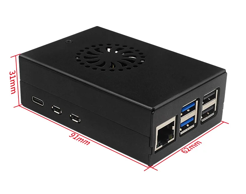 Raspberry Pi 5 Aluminum Alloy Shell - Protection & Cooling